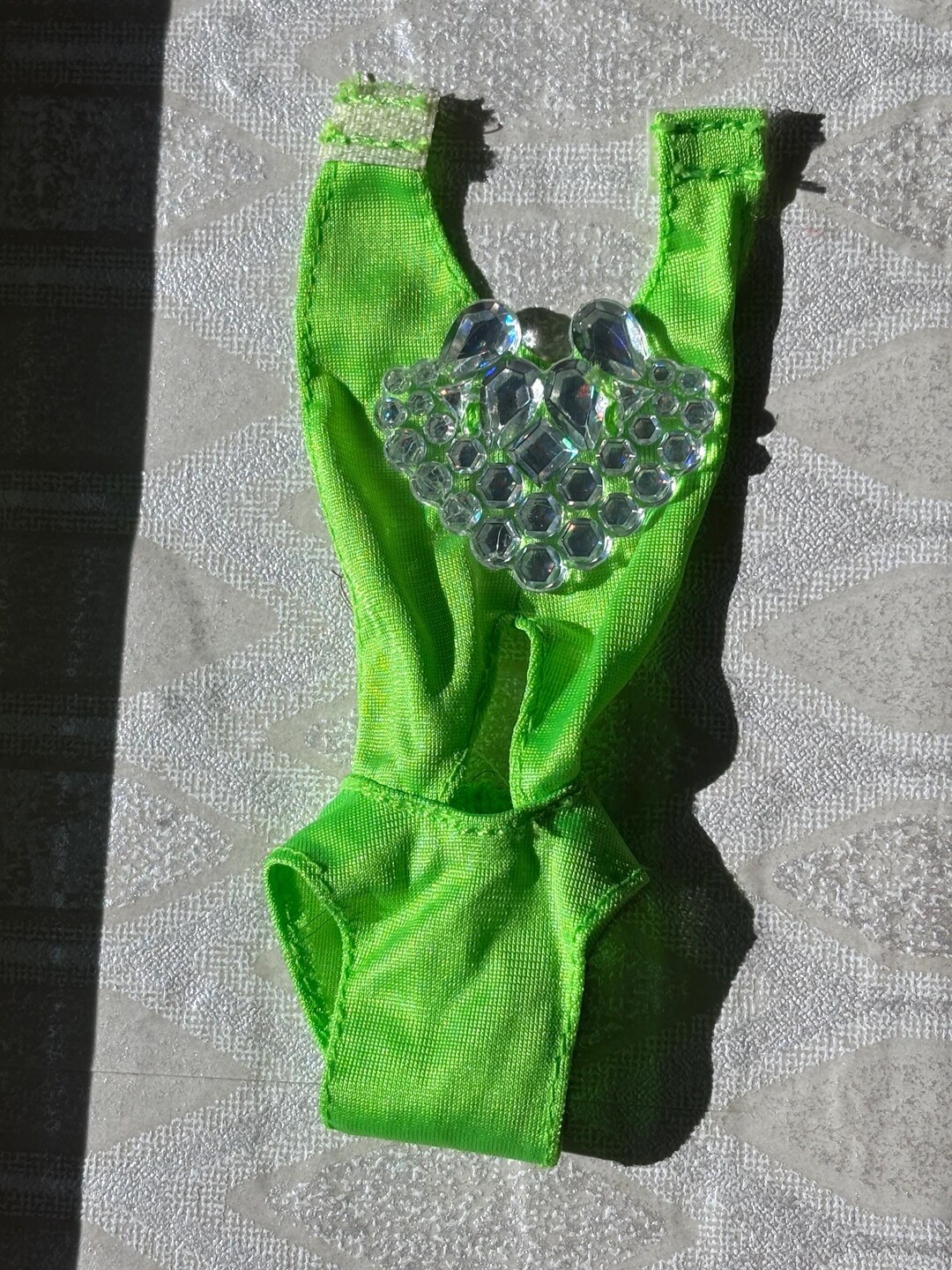 1993 “sun Jewel Teresa” “stick-on Jewels” Lime Green Barbie Swimsuit ...
