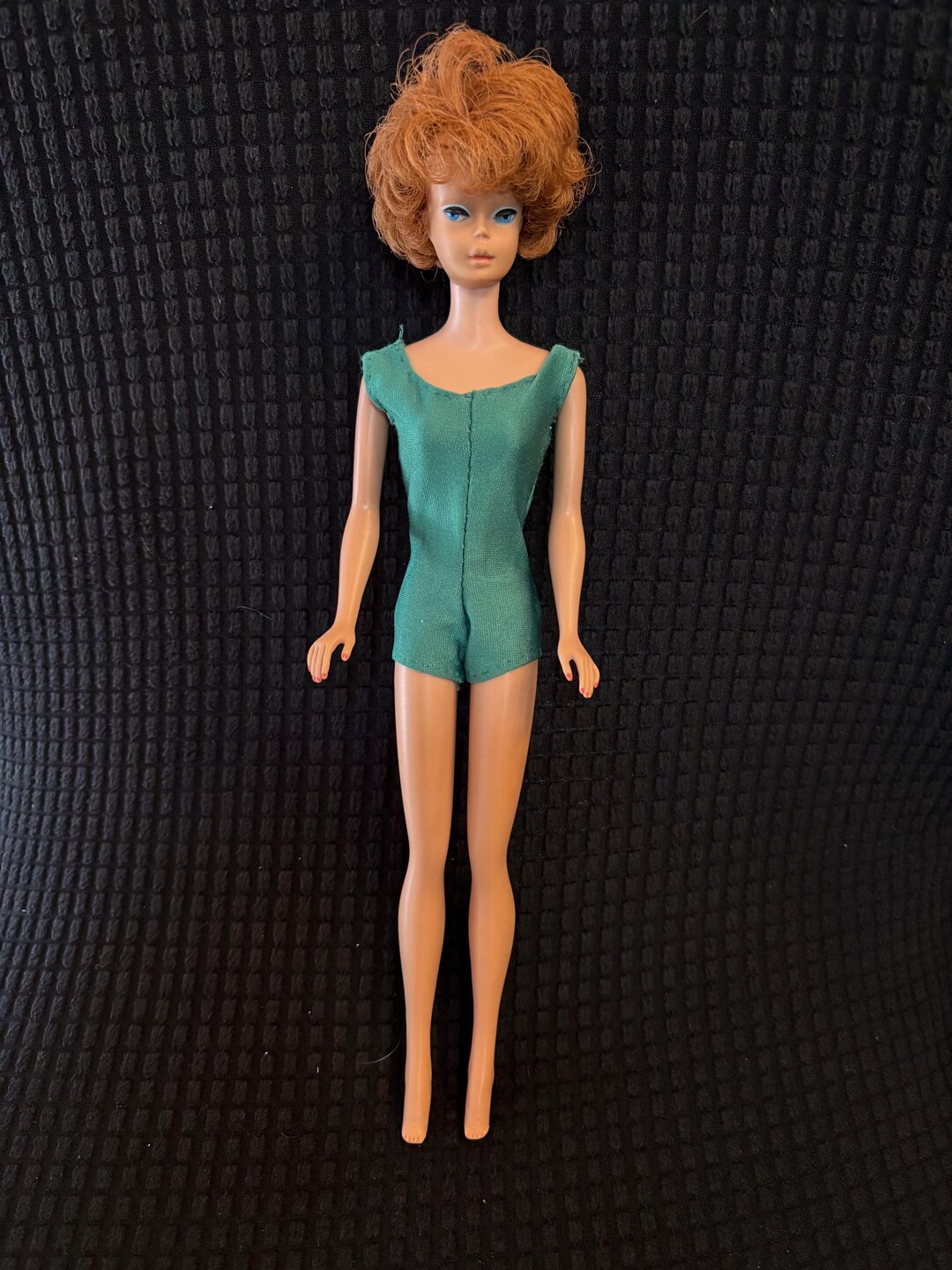 Titian Barbie Bubblecut. Midge/barbie Patented Body. With Satiny Green ...