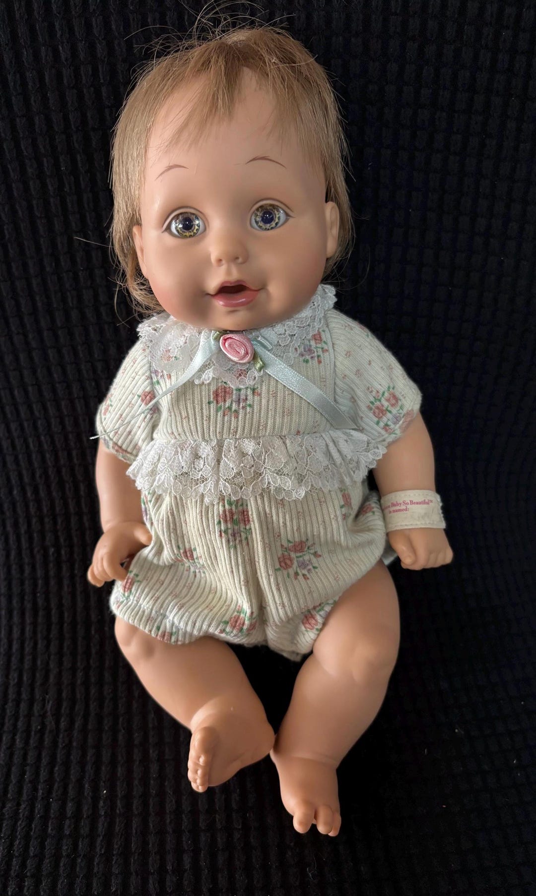 1995 Playmates “baby so Beautiful” Newborn Baby Girl 12” Doll Ash ...