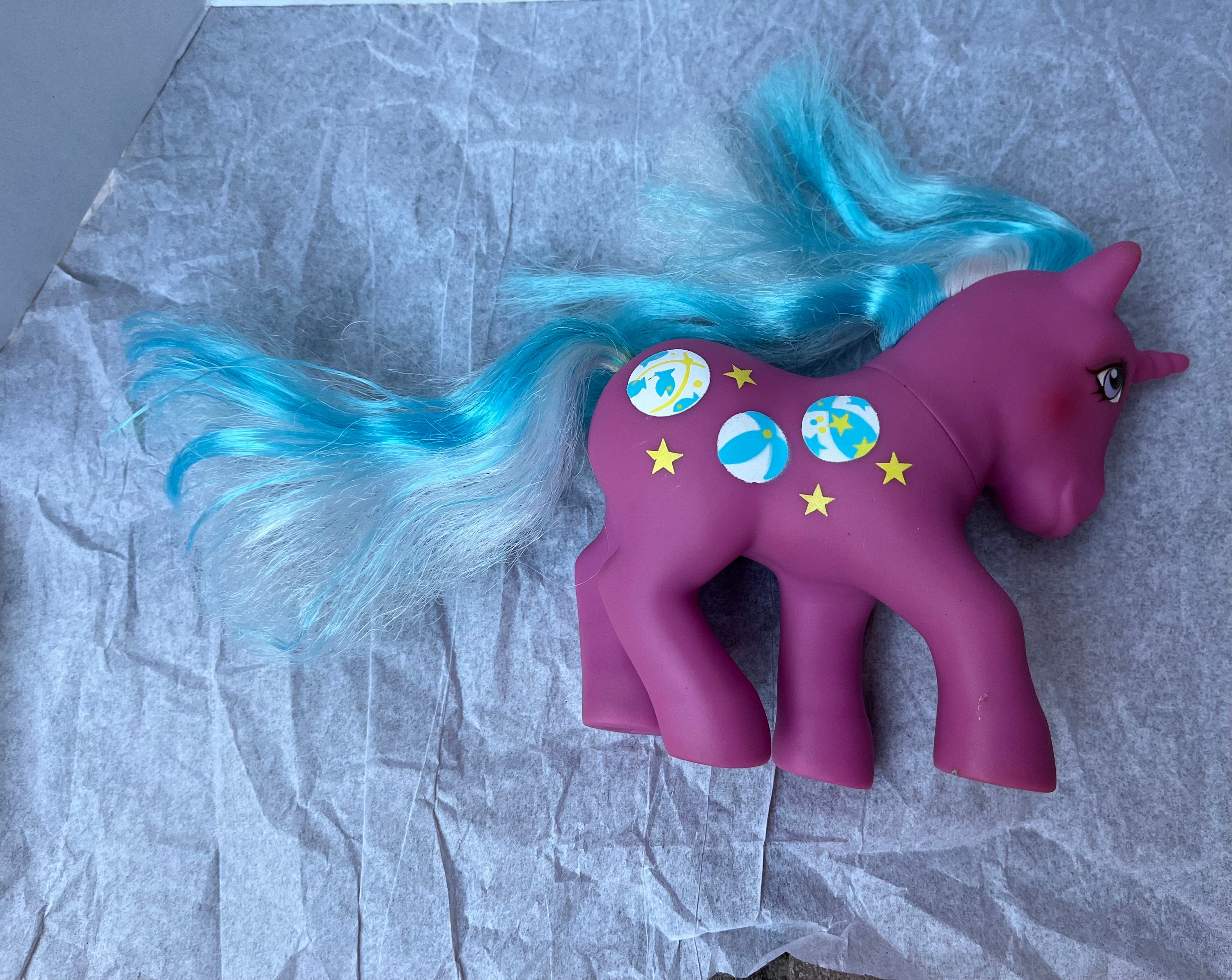 MLP beach Ball My Little Pony Hasbro Unicorn 1985. - Etsy