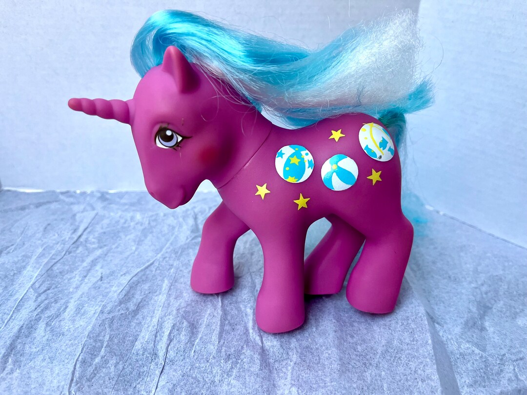 MLP beach Ball My Little Pony Hasbro Unicorn 1985. - Etsy