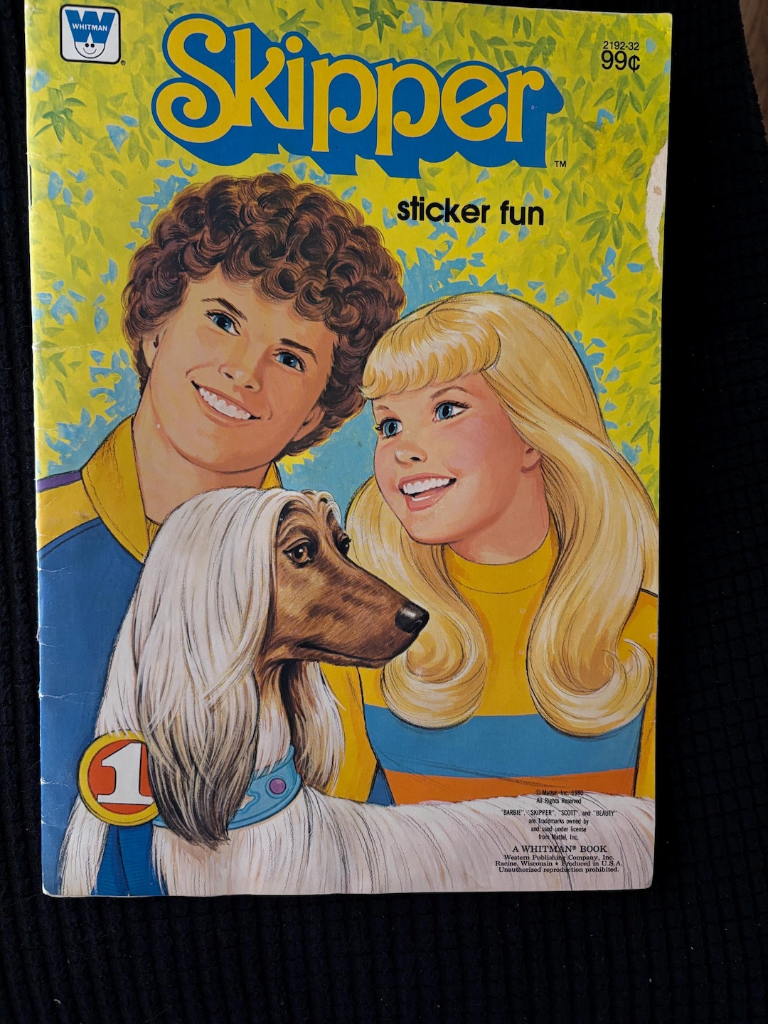 1980 Whitman “skipper Sticker Fun,” With Barbie, Scott, Beauty, and ...
