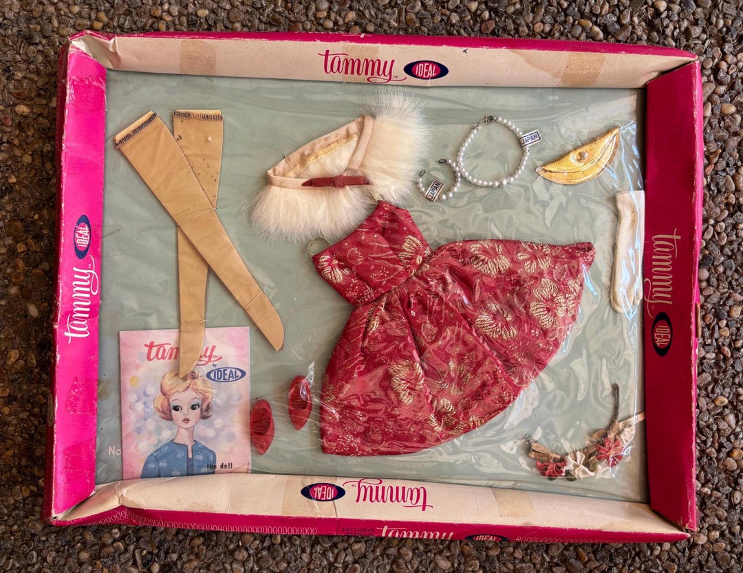 Ideal Tammy “fur 'N' Formal” #9176 Complete. Original. NIB. Hard to Find. Some Wear to Box, but ...