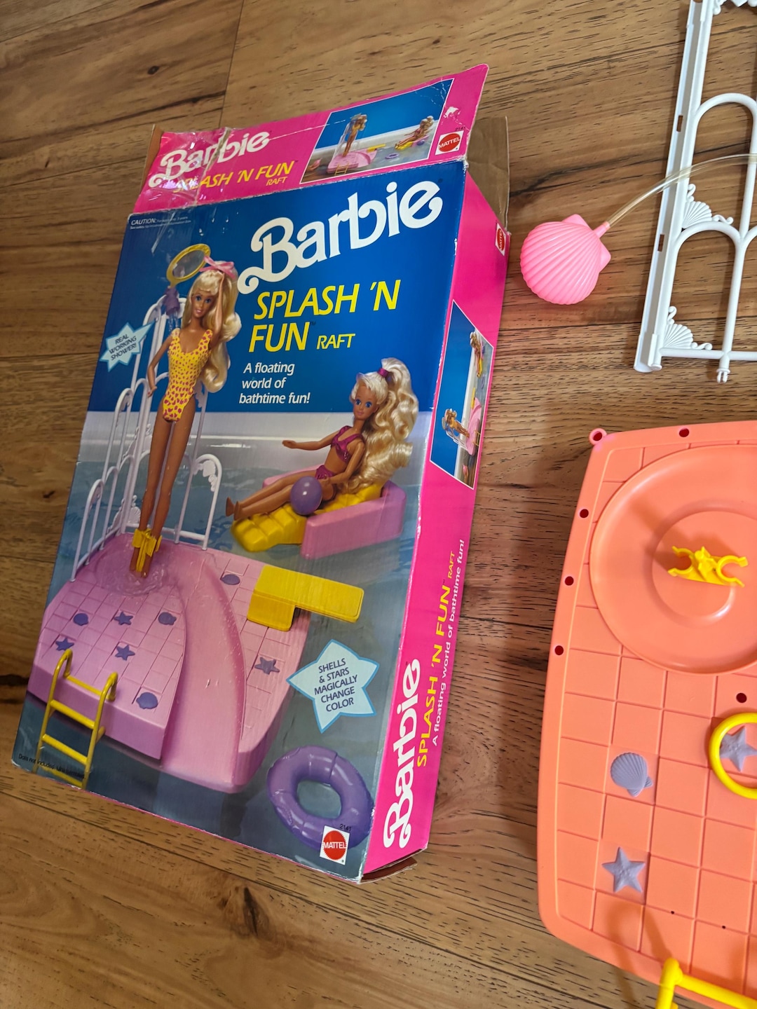 1991 Barbie “splash ‘N Fun Raft: A Floating World of Bathtime Fun ...