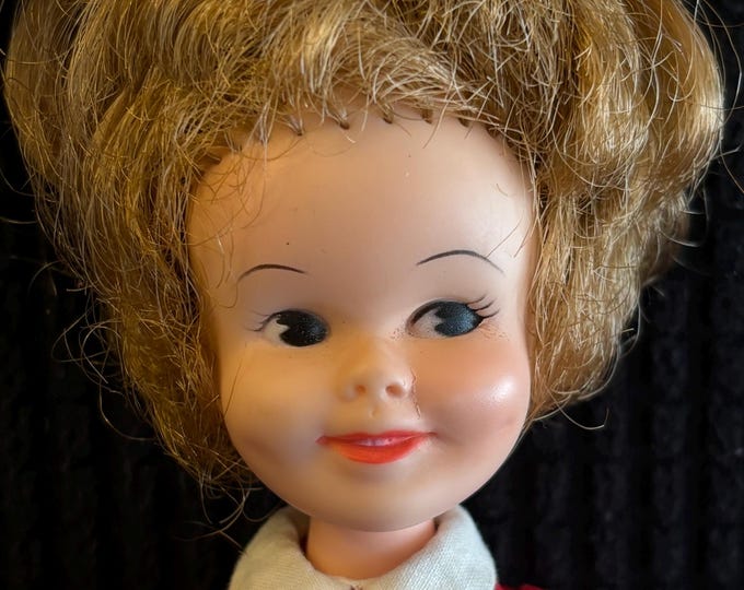 1963 “penny Brite” Deluxe Reading 8” Doll W Original Red/white Dress ...