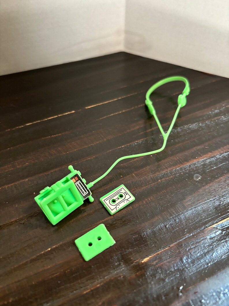 Barbie Doll-size Green Walkman Portable Cassette Player & Headphones ...