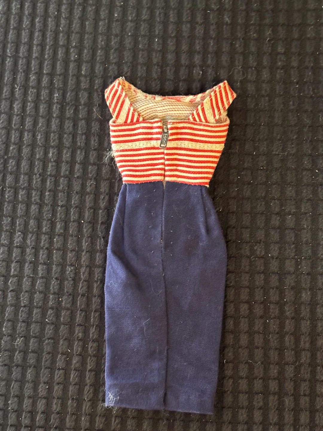 1959-62 Barbie #918 “cruise Stripes” Dress. VGUC. Tagged. Zipper Moves ...