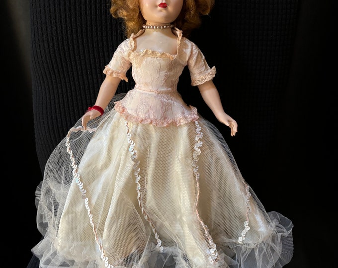 Sweet Sue, 18” 1950s Am. Character Walker, Sleepy Eye Doll Wearing ...