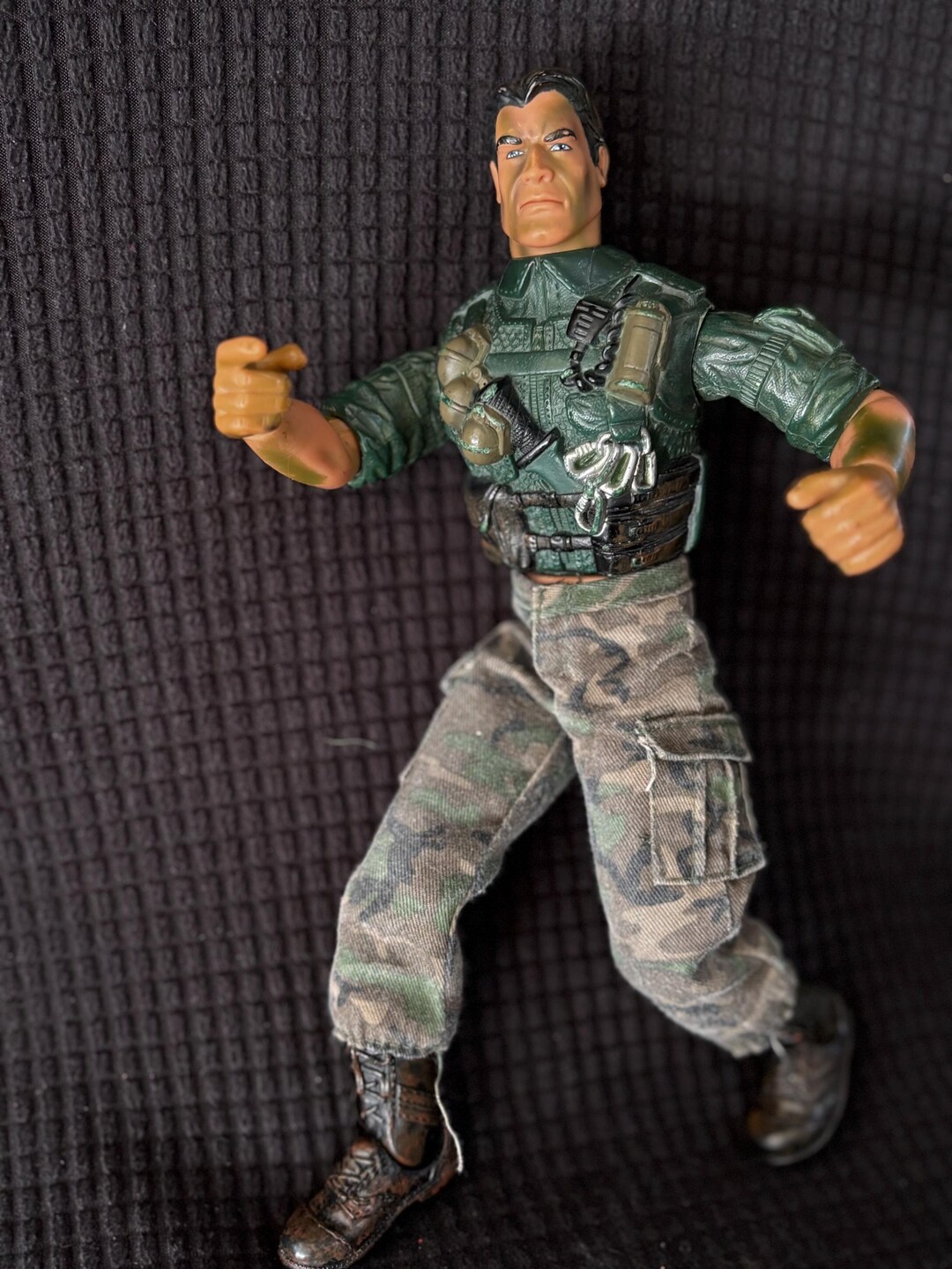 2003 Lanard Toys 12” Action Man Army/military/soldier Figure. Top and ...