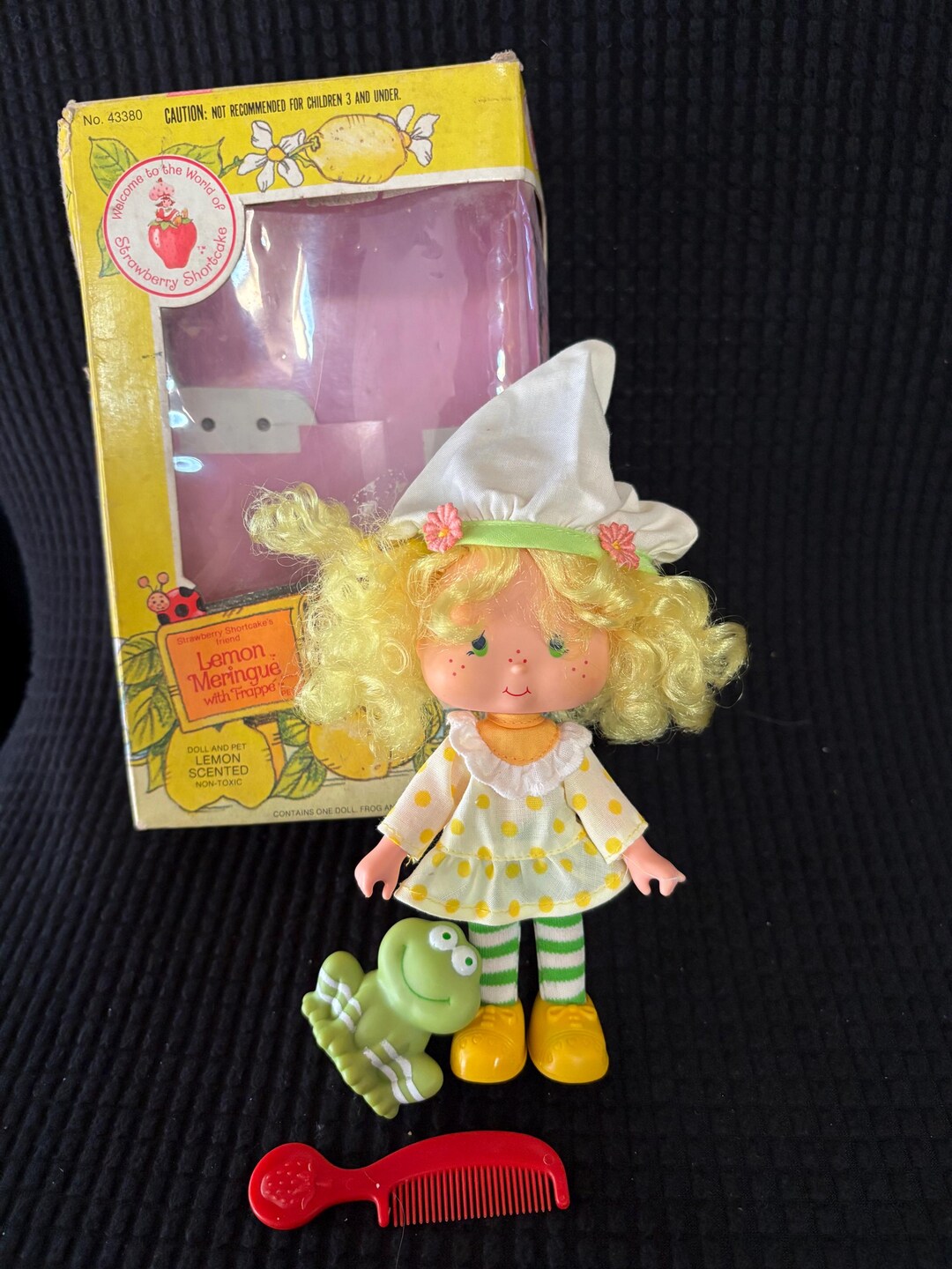 1982 “lemon Meringue With Frappe” Frog, Comb & Box. Doll and Frog in ...