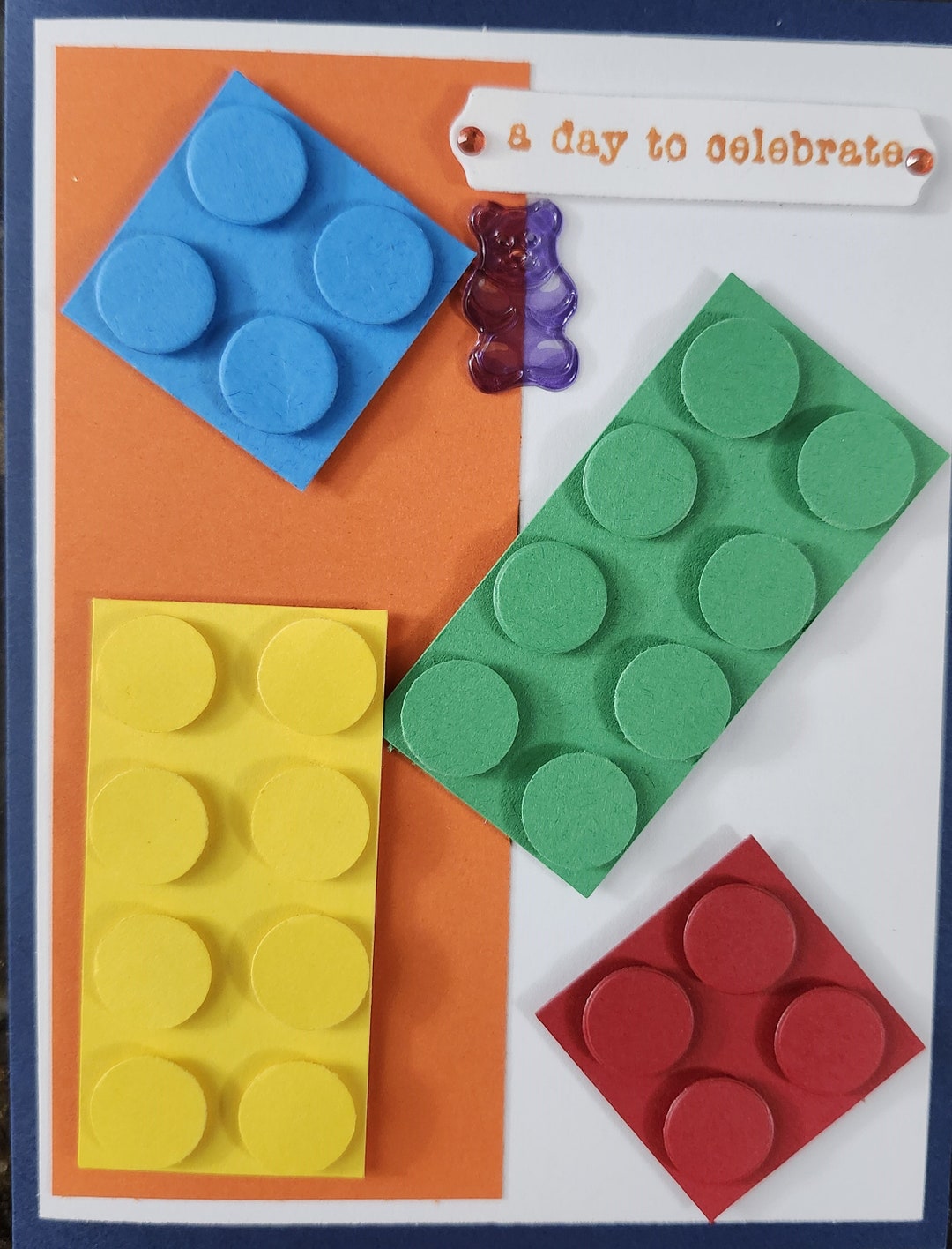 Block Birthday Card. Come With Envelope and One Forever Stamp. - Etsy