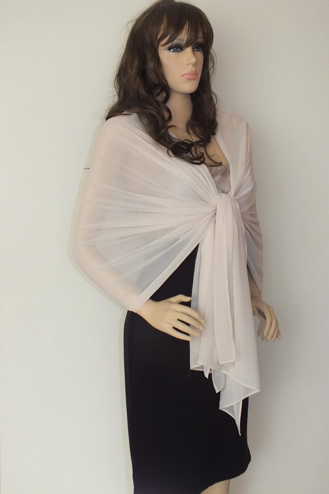 Chiffon Wedding Scarf, Wrap, Evening Shawl, Cover, Bridesmaid Wrap ...