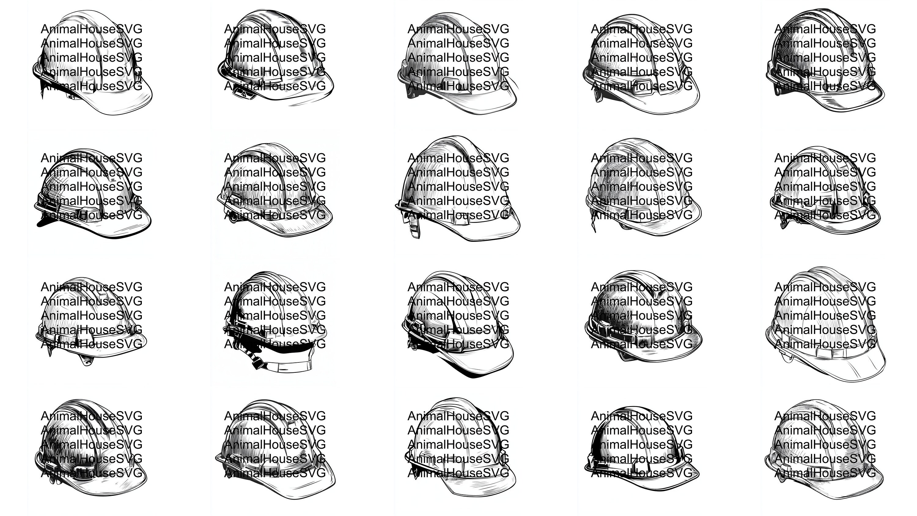 Hard Hat SVG Pack: 96 Designs, Laser Cut Files (digital Download) - Etsy
