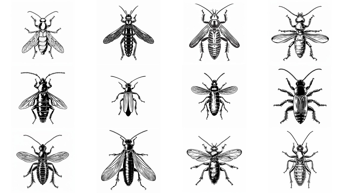 Termite SVG Bundle: 104 Insect Art Designs (digital Download) - Etsy
