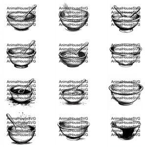 Mixing Bowls SVG Pack: 124 Crafting Designs (digital Download) - Etsy
