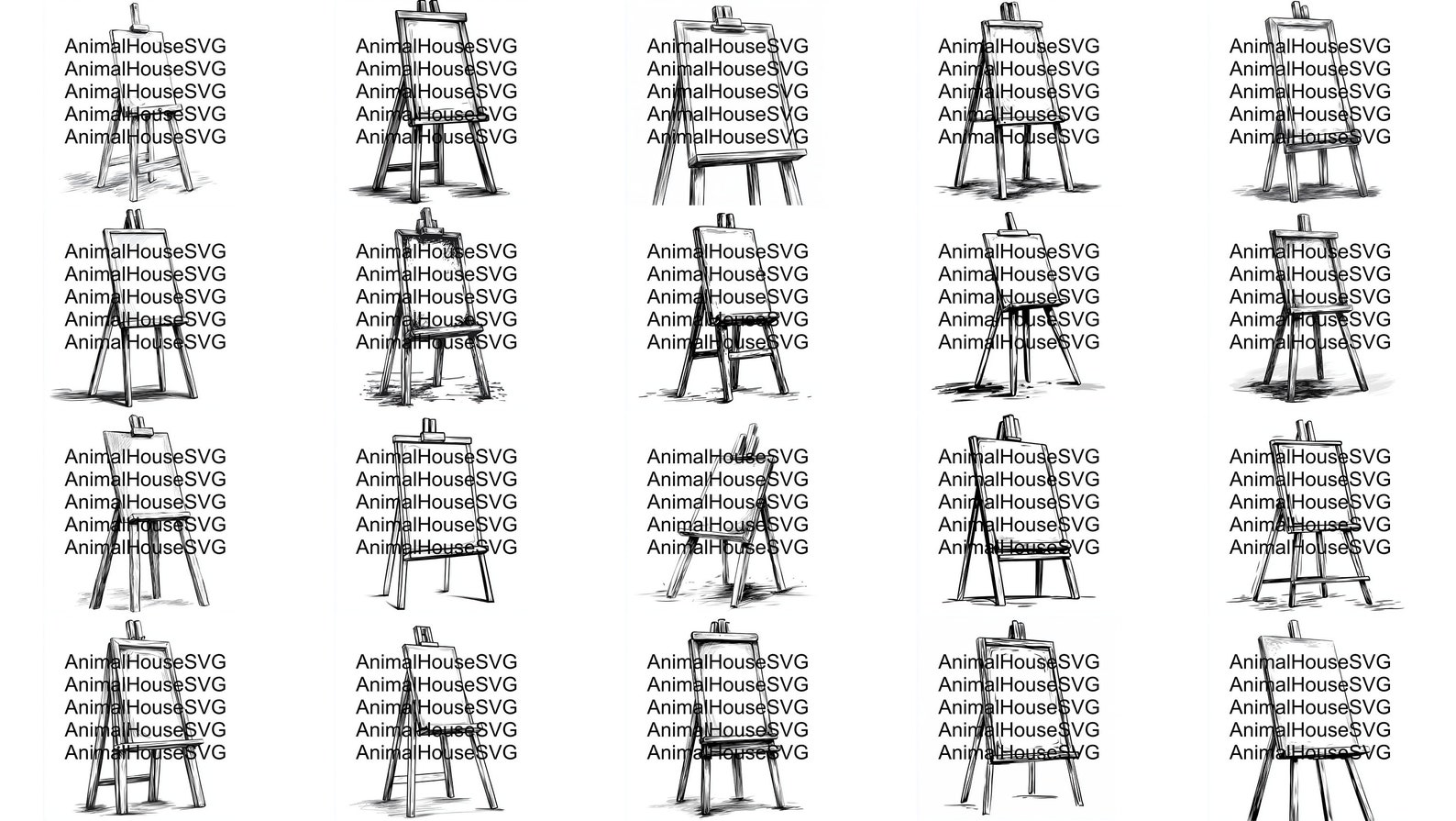 Painting Easel SVG Pack: 80 Craft Designs (digital Download) - Etsy