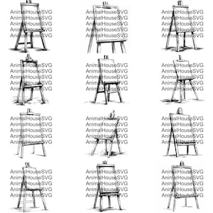 Painting Easel SVG Pack: 80 Craft Designs (digital Download) - Etsy