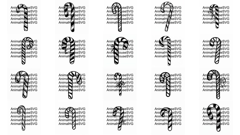 Candy Cane SVG Pack 100 Unique Designs. Candy Cane SVG, Candy Cane JPG ...