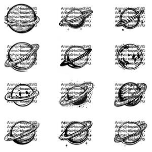 Planets SVG Pack 112 Designs. Planets SVG, Planets PNG, Laser Svg ...