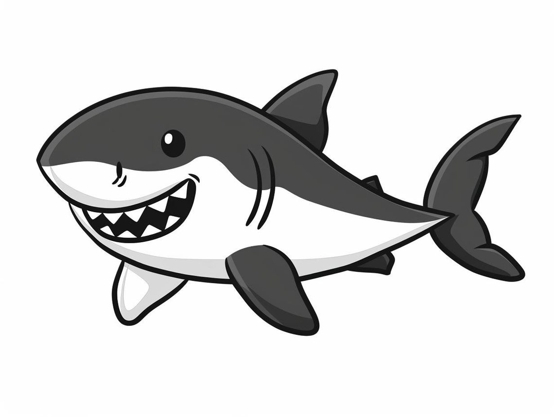 Cute Shark SVG Pack 93 Designs. Cute Shark SVG, Cute Shark PNG, Cricut ...