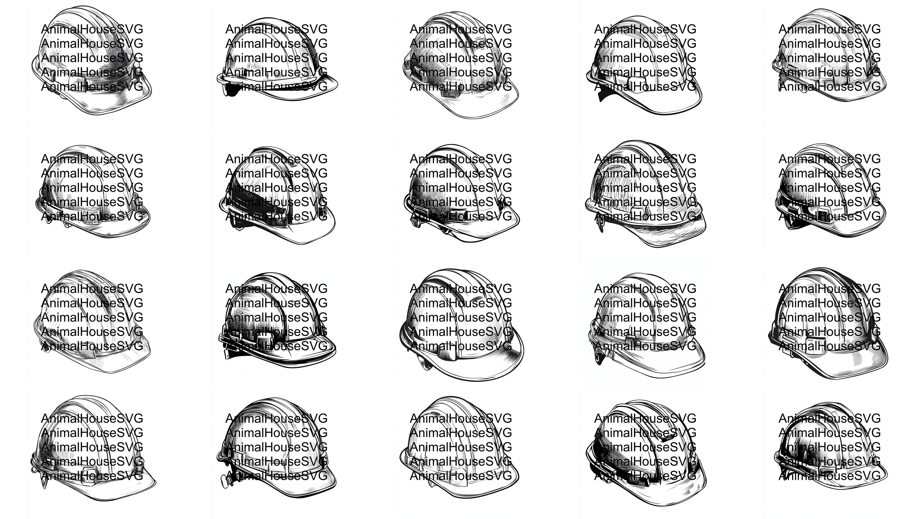 Hard Hat SVG Pack 96 Designs. Hard Hat SVG, Hard Hat PNG, Laser Svg ...