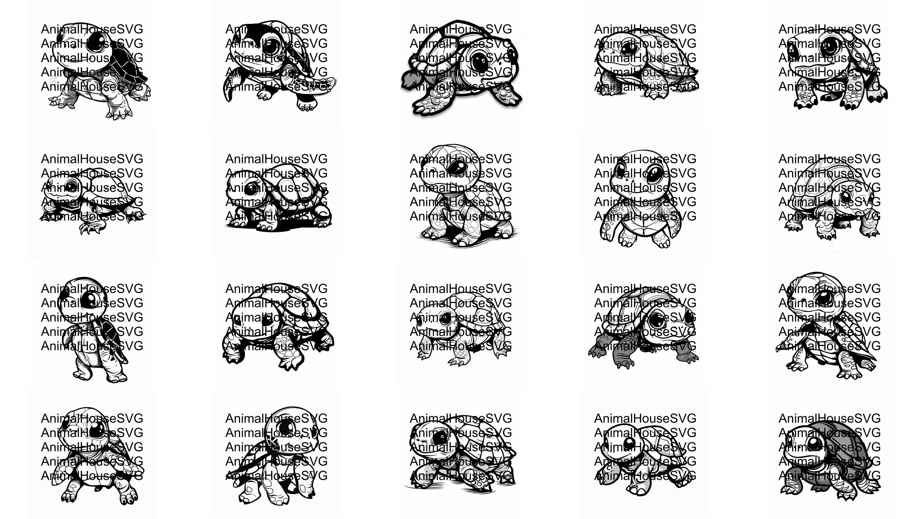 Cute Turtle SVG Pack 112 Unique Designs. SVG, JPG,, Cricut Svg, Cnc ...