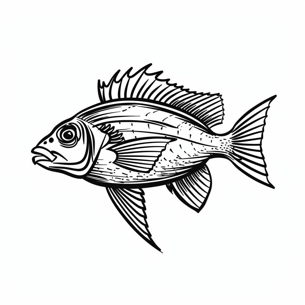 Fish SVG Bundle: 108 Unique Designs for Cricut, CNC (digital Download ...