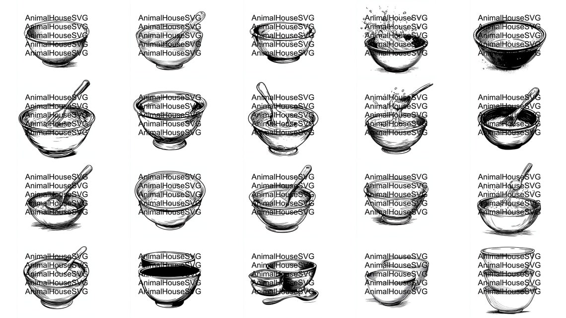 Mixing Bowls SVG Pack: 124 Crafting Designs (digital Download) - Etsy