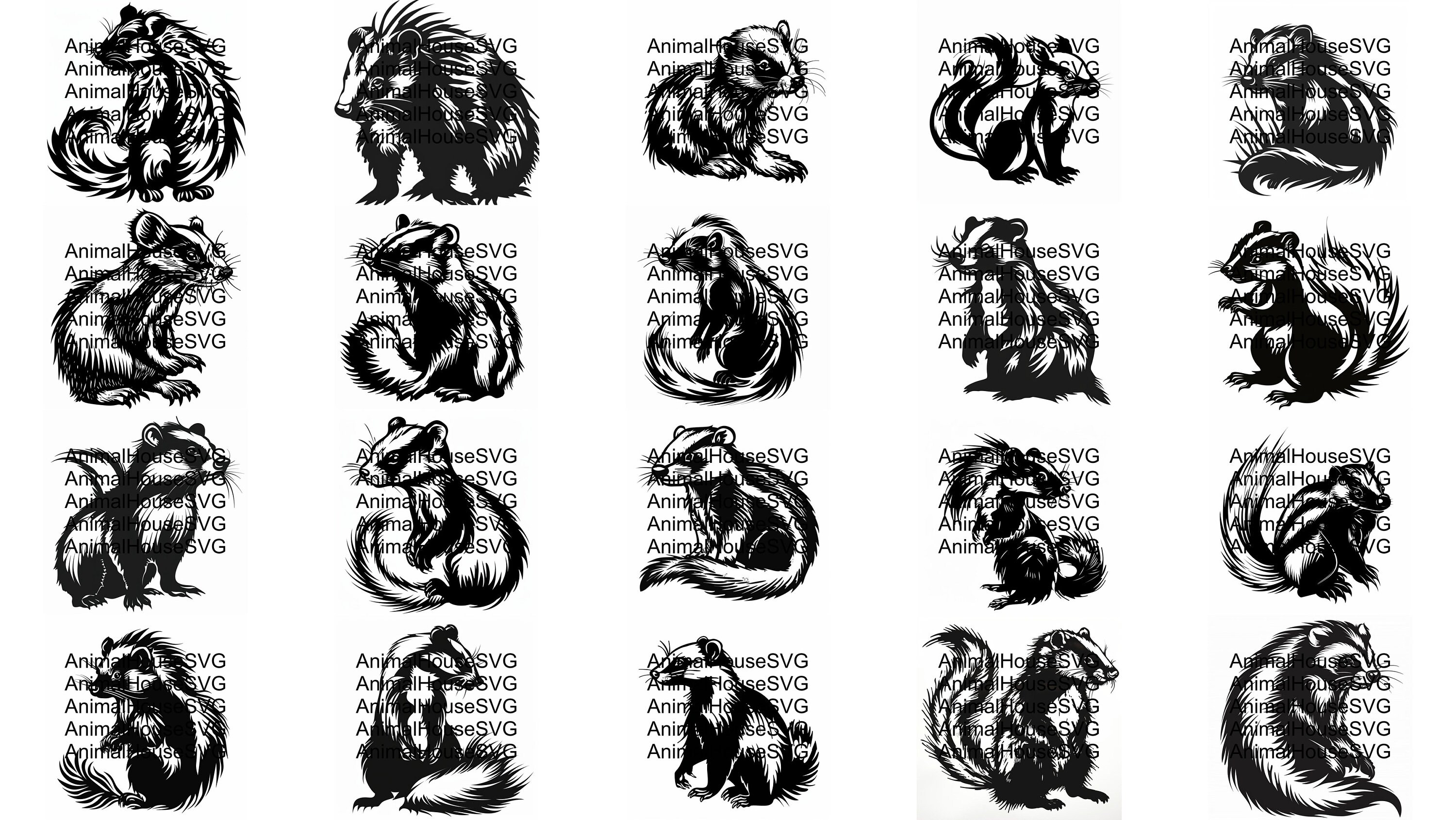 Skunk SVG Bundle: 100+ Unique Designs (digital Download) - Etsy
