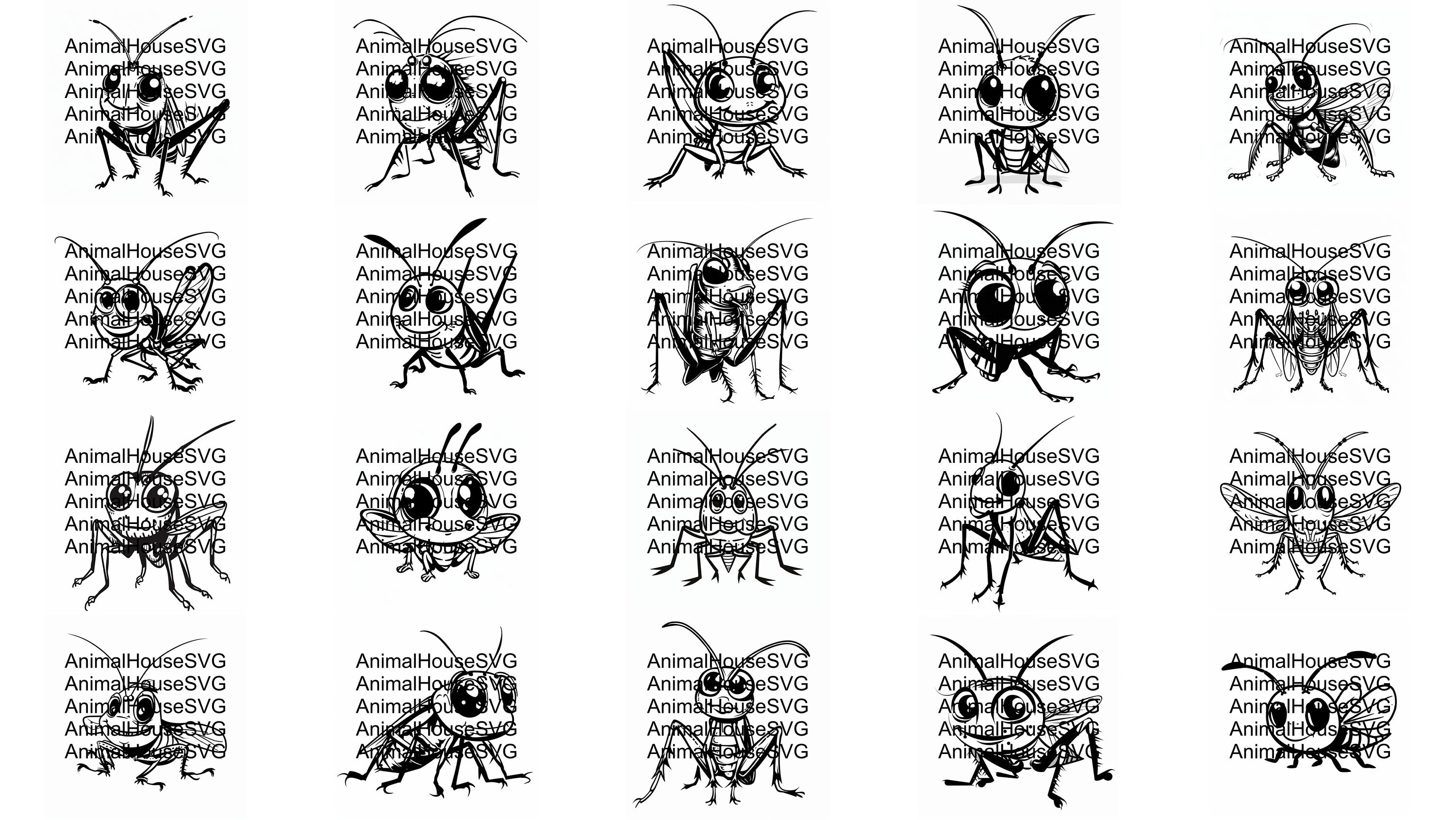 Cute Cricket SVG Pack 92 Unique Designs. Cute Cricket SVG, Cute Cricket ...