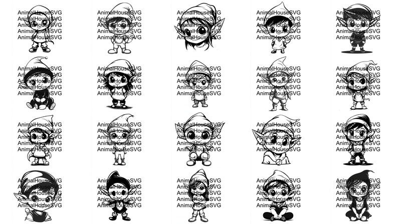 Elf SVG Pack 96 Designs. Elf SVG, Elf PNG, Laser Svg, Elf, Clip Art ...