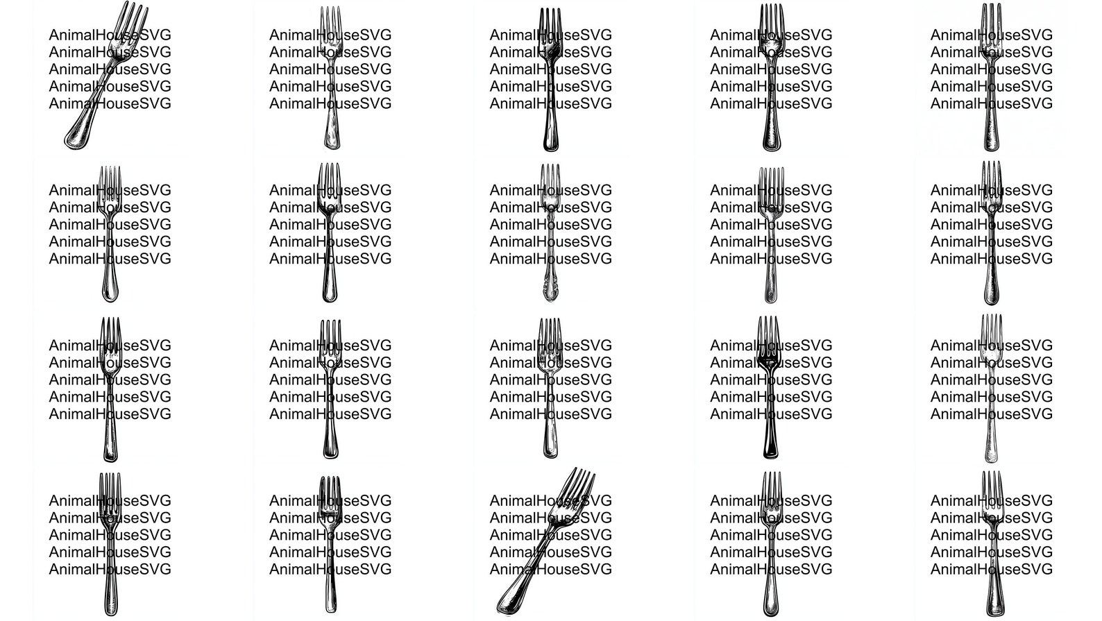 Fork SVG Pack 100 Designs. Fork SVG, Fork PNG, Laser Svg, Fork, Clip ...