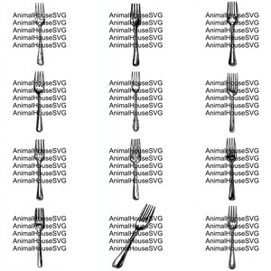 Fork SVG Pack 100 Designs. Fork SVG, Fork PNG, Laser Svg, Fork, Clip ...