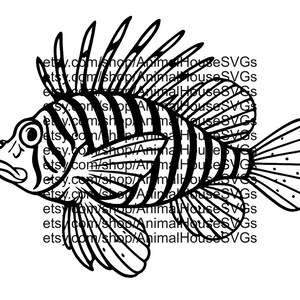 Lionfish SVG Bundle – 25 Laser Cut Files | CNC, Cricut, Glowforge ...