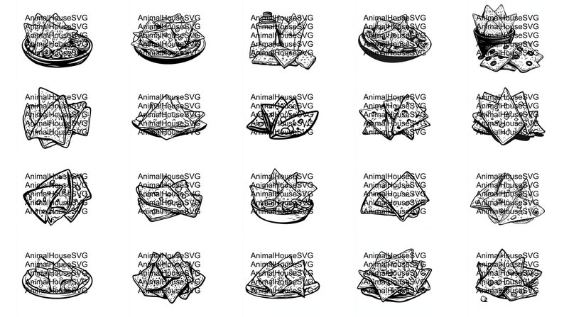 Nachos SVG Pack 102 Designs. Nachos SVG, Nachos PNG, Laser Svg, Nachos ...