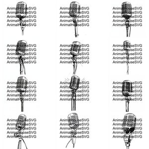 Microphone SVG Bundle: 104 Unique Designs (digital Download) - Etsy