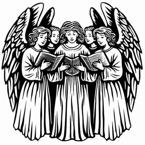 Christmas Angels SVG Pack: 132 Unique Designs (digital Download) - Etsy