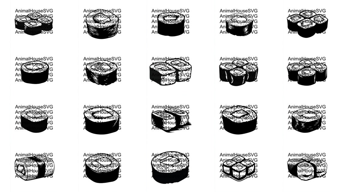 Sushi SVG Pack: 120 Crafting Designs (digital Download) - Etsy