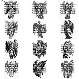 Christmas Angels SVG Pack: 132 Unique Designs (digital Download) - Etsy