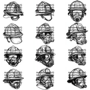Firefighter Helmet SVG Bundle: 120 Designs (digital Download) - Etsy