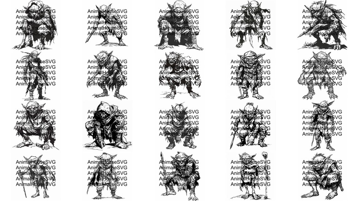 136 Unique Goblin Designs: SVG, JPG, Lasercut, Sublimation (digital ...
