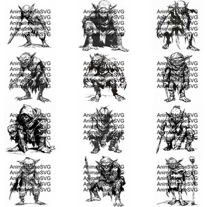 Goblin SVG Pack 136 Unique Designs. Goblin SVG, Goblin JPG, Goblin ...