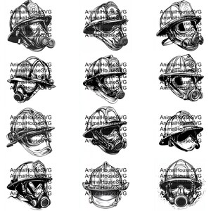 Firefighter Helmet SVG Bundle: 120 Designs (digital Download) - Etsy