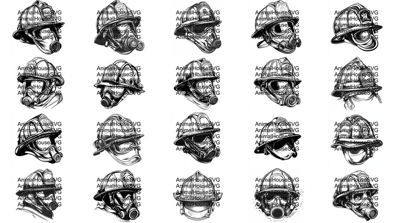 Firefighter Helmet SVG Bundle: 120 Designs (digital Download) - Etsy