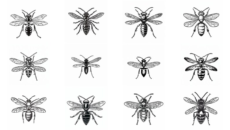 Wasp SVG Bundle: 103 Insect Designs (digital Download) - Etsy