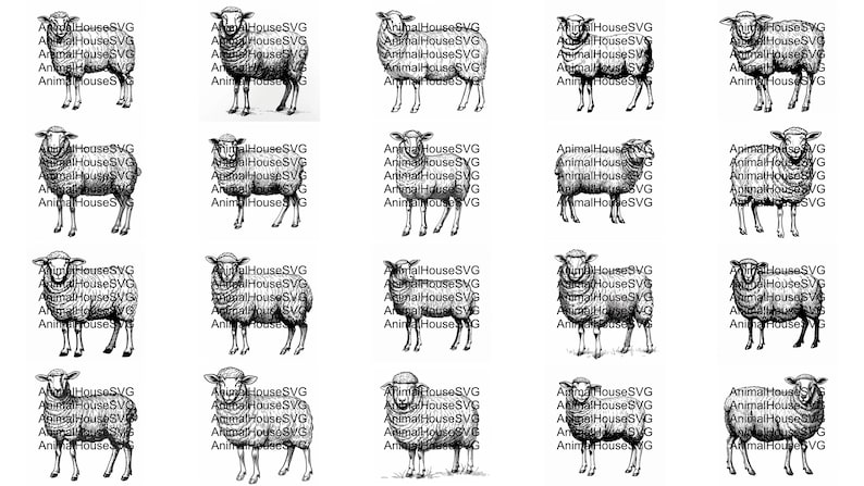 Sheep SVG Bundle: 106 Unique Designs for Cricut, CNC (digital Download ...