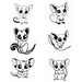 Cute Sugar Glider SVG Pack 112 Designs. Cute Sugar Glider SVG, Cute ...