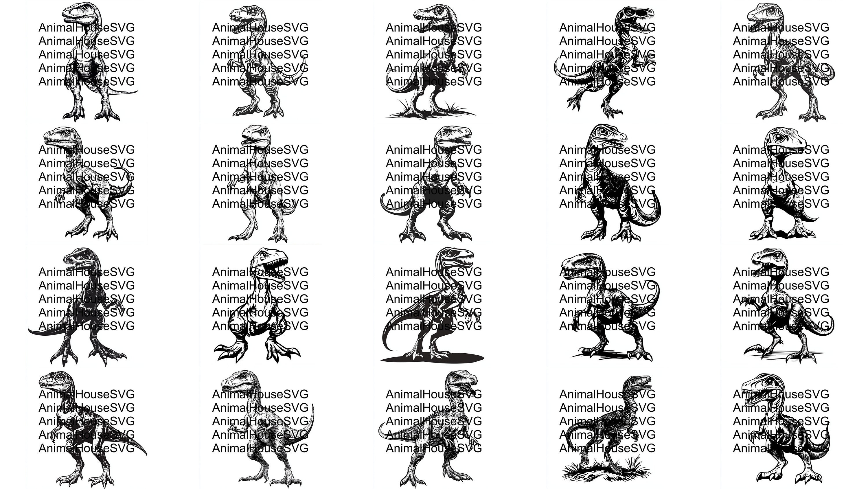Velociraptor SVG Bundle: 116 Dinosaur Designs (digital Download) - Etsy
