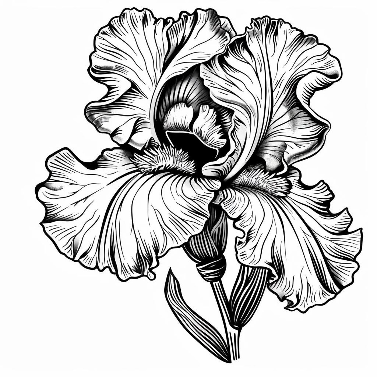 Iris Flower SVG Pack: 86 Unique Designs (digital Download) - Etsy