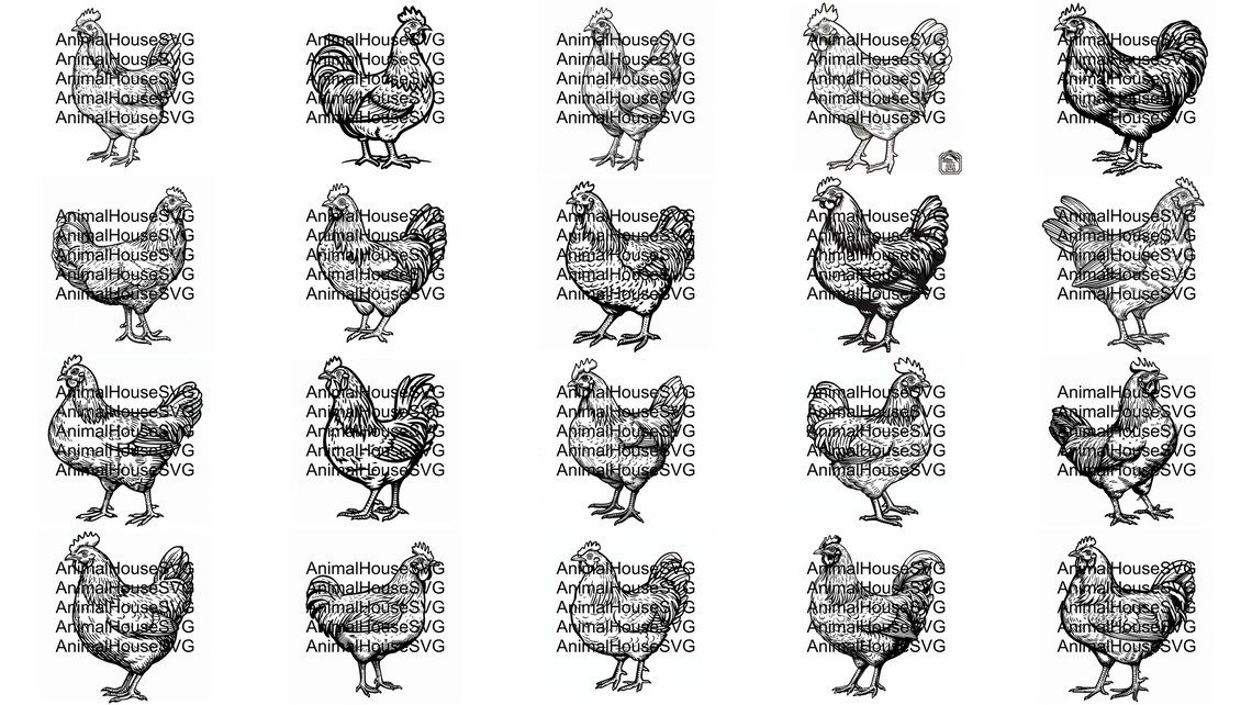 Chicken SVG Pack 100+ Unique Designs. SVG, JPG, Cricut Svg, Cnc ...